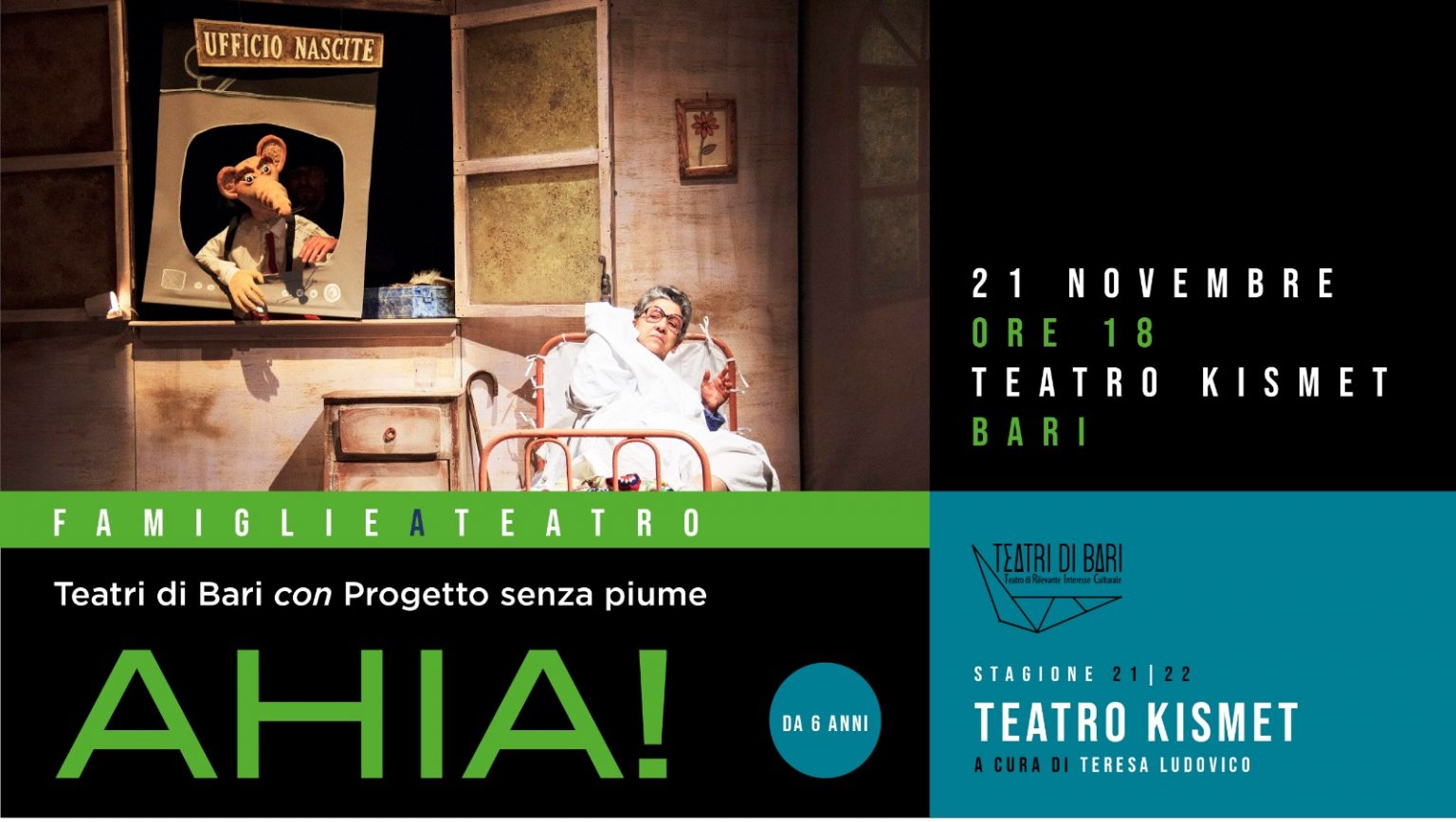 Ahia! - Stagione Famiglie a Teatro: al Kismet la favola sul valore ...